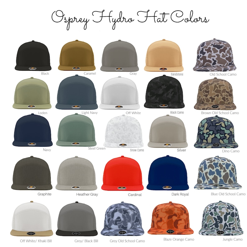 CUSTOM Osprey Logo Hat | Leather Patch Hat | Custom Leather Tags ...