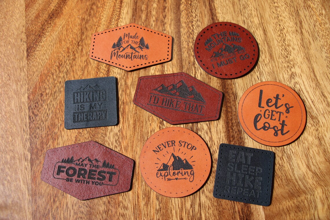 Hiking Patches | Leather Patches | Backpack Patches | Leather Patch ...