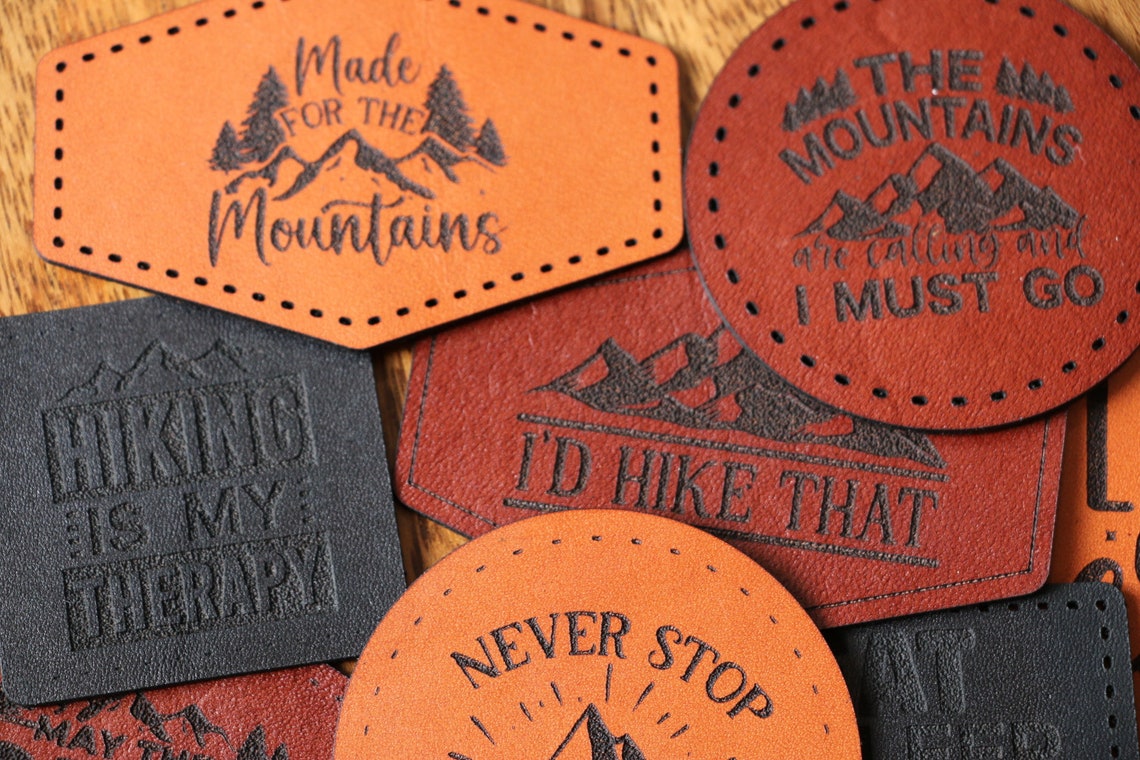 Hiking Patches | Leather Patches | Backpack Patches | Leather Patch ...