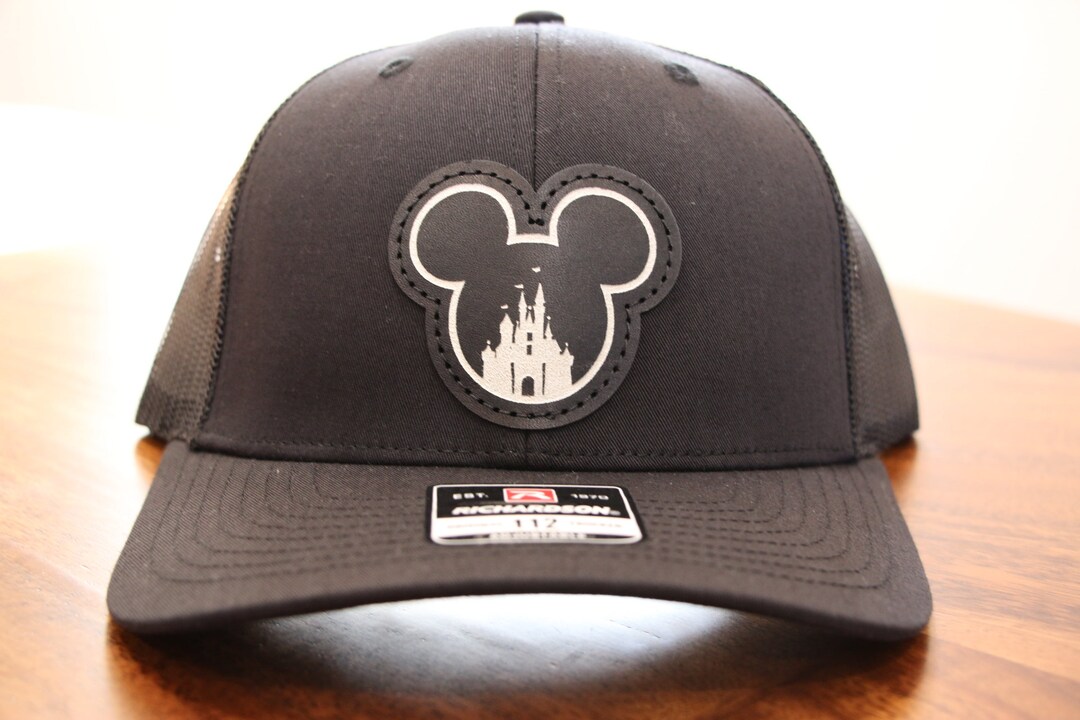 Mickey Mouse Leather Patch Hat | Leather Patch Hat | Disney Hats ...