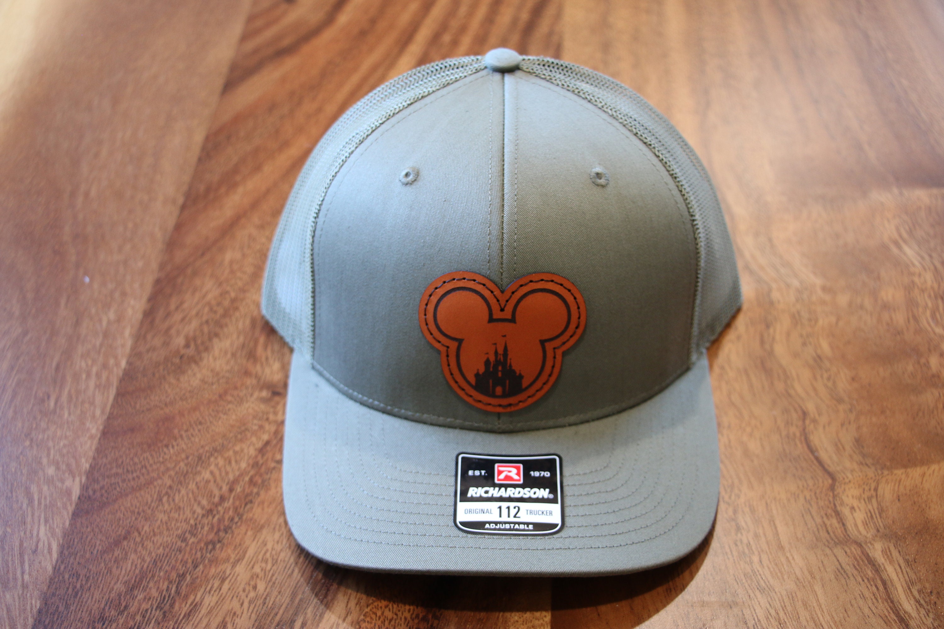 Mickey Mouse Leather Patch Hat Leather Patch Hats Disney - Etsy