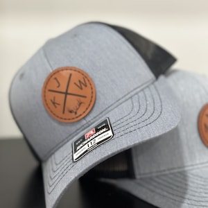 Personalized Father/son Matching Leather Patch Hat Father - Etsy