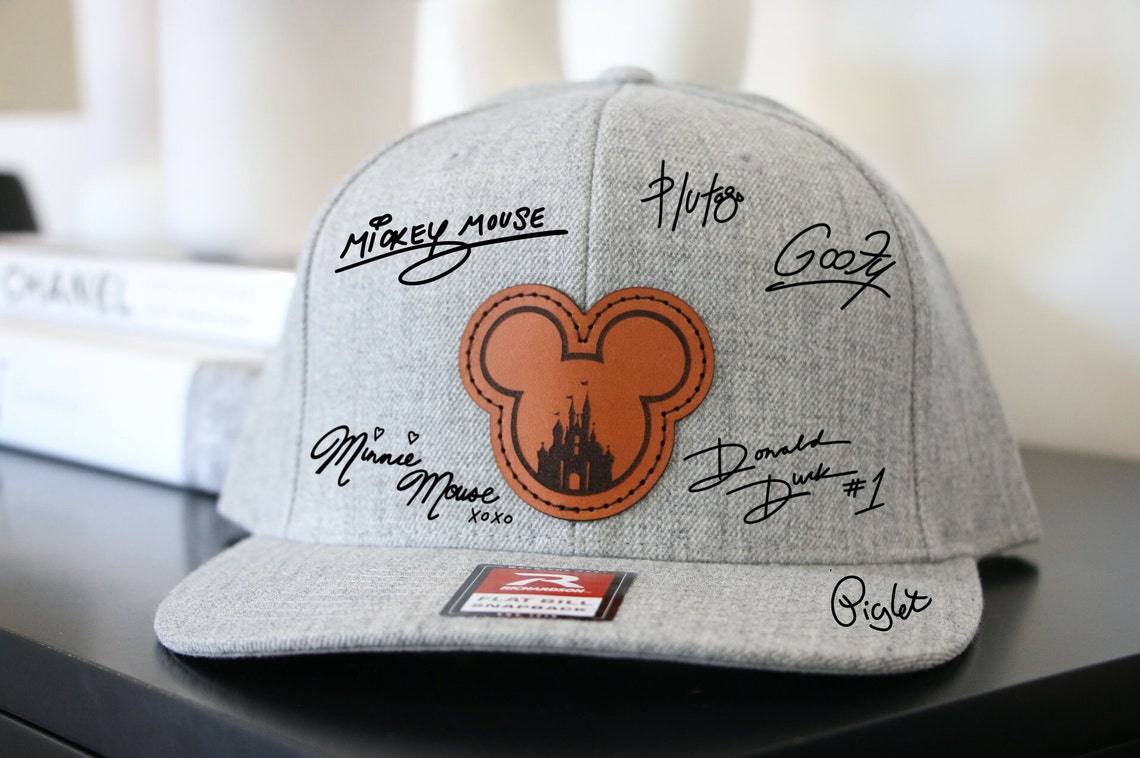 Disney Leather Patch Hats | Disney Autograph Books | Character ...