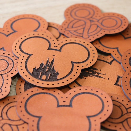 Disney Leather Patch Disney Gift Disney Patch Mickey - Etsy