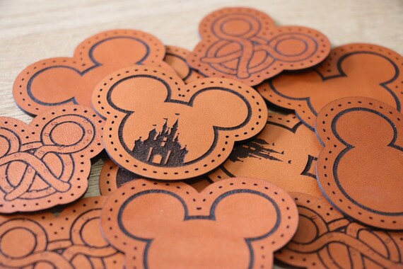 Disney Leather Patch Disney Gift Disney Patch Mickey - Etsy