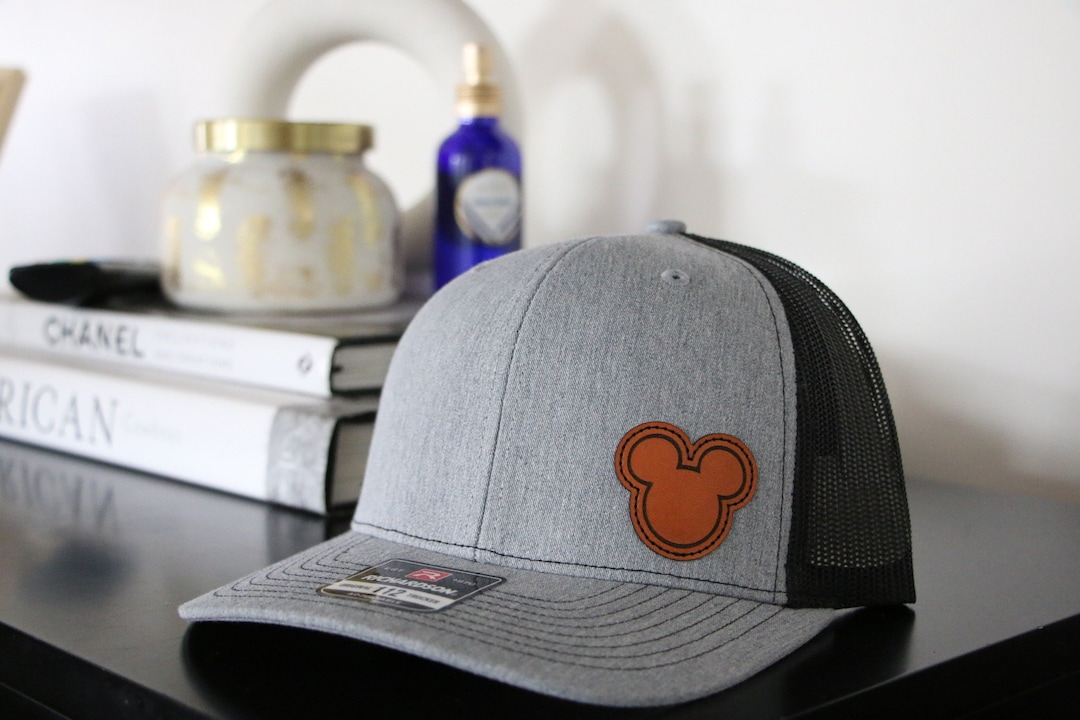 Disney Mickey Leather Patch Hat | Leather Patch Hats | Mickey Ears ...