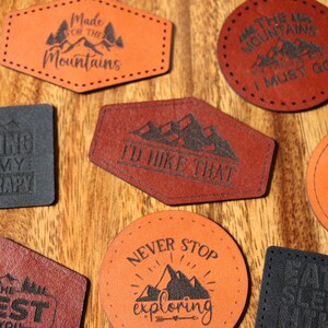 Hiking Patches | Leather Patches | Backpack Patches | Leather Patch ...