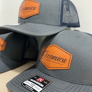 Personalized Hats | Leather Patch Hat | Custom Leather Tags | Business ...