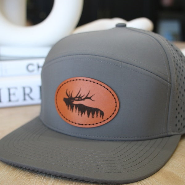 Leather Patch Hat - Etsy