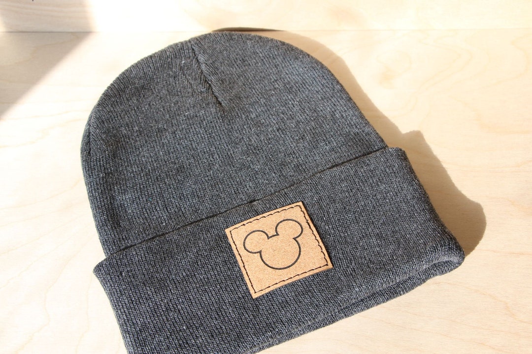 Disney Cork Patch Beanie Mickey Mouse Gifts Mickey Ears - Etsy UK
