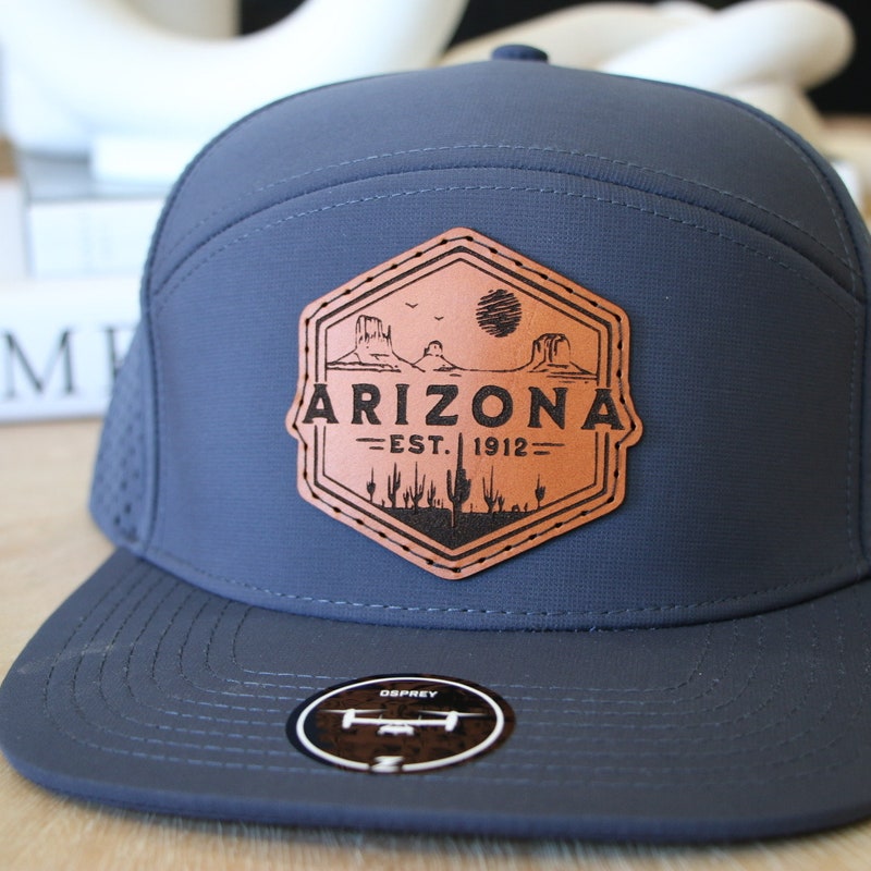 Leather Patch Hat - Etsy