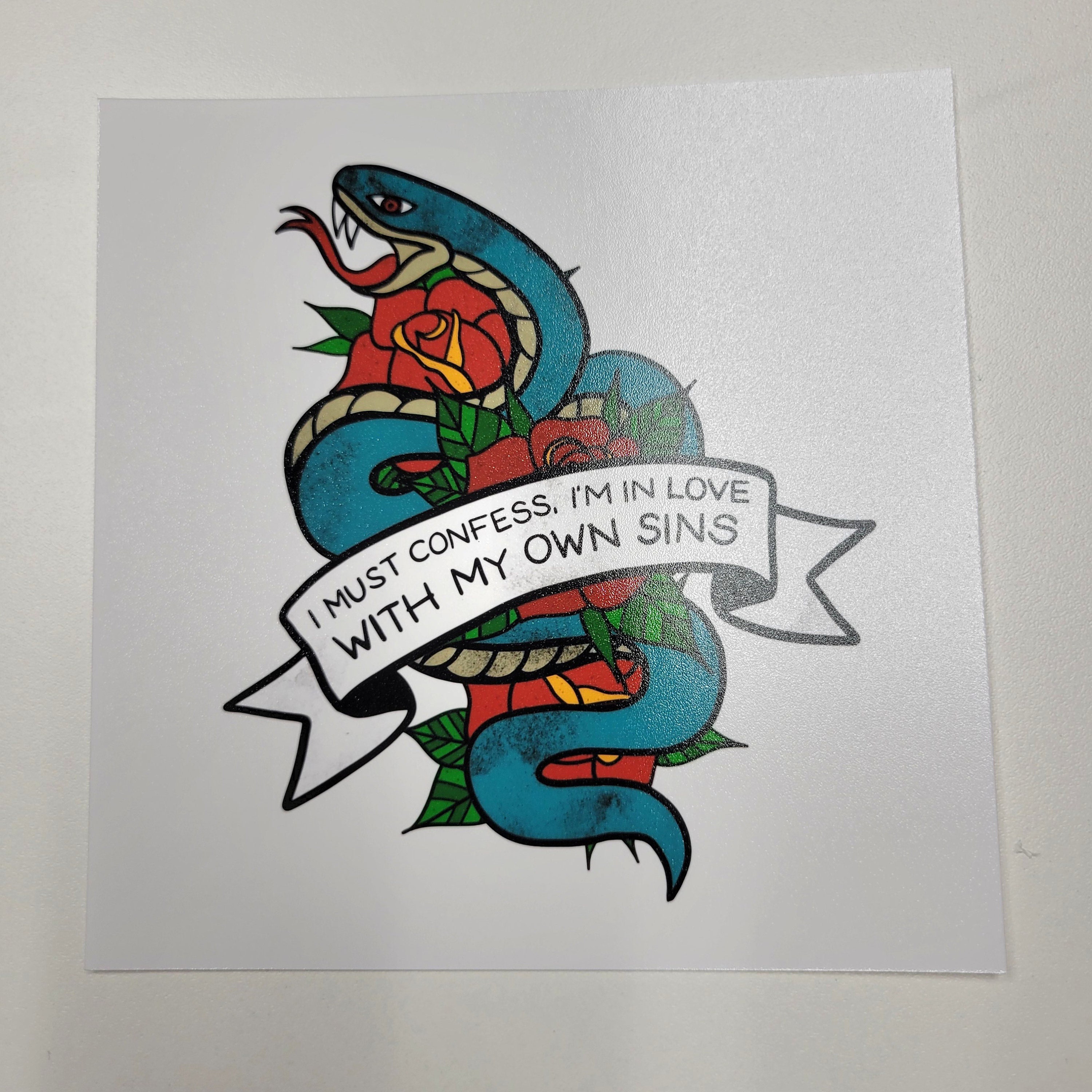 Mini 5 X 5 FOB Song Flash Tattoo Sheet Prints - Etsy