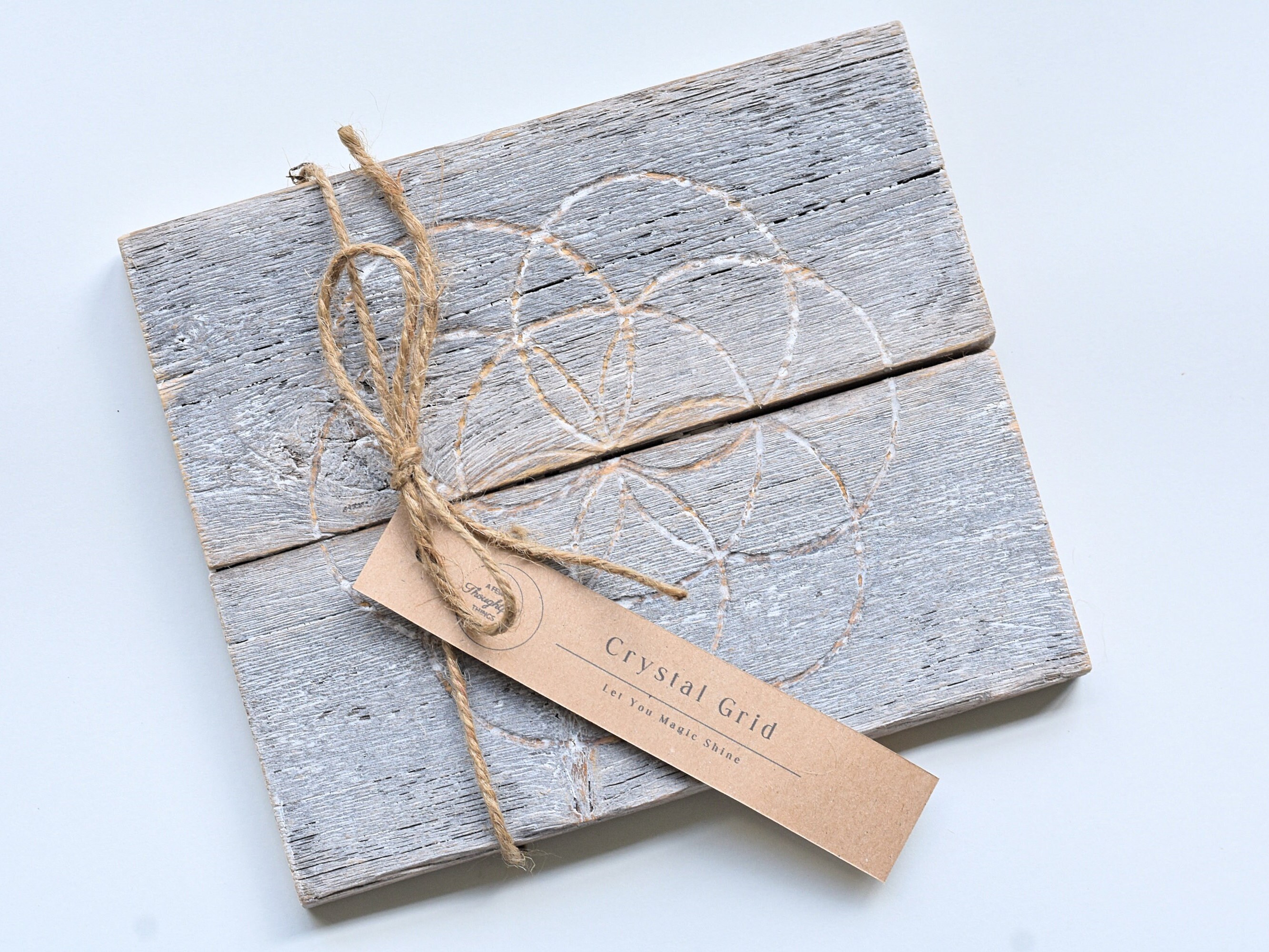 Wooden Crystal Grid Board - Etsy