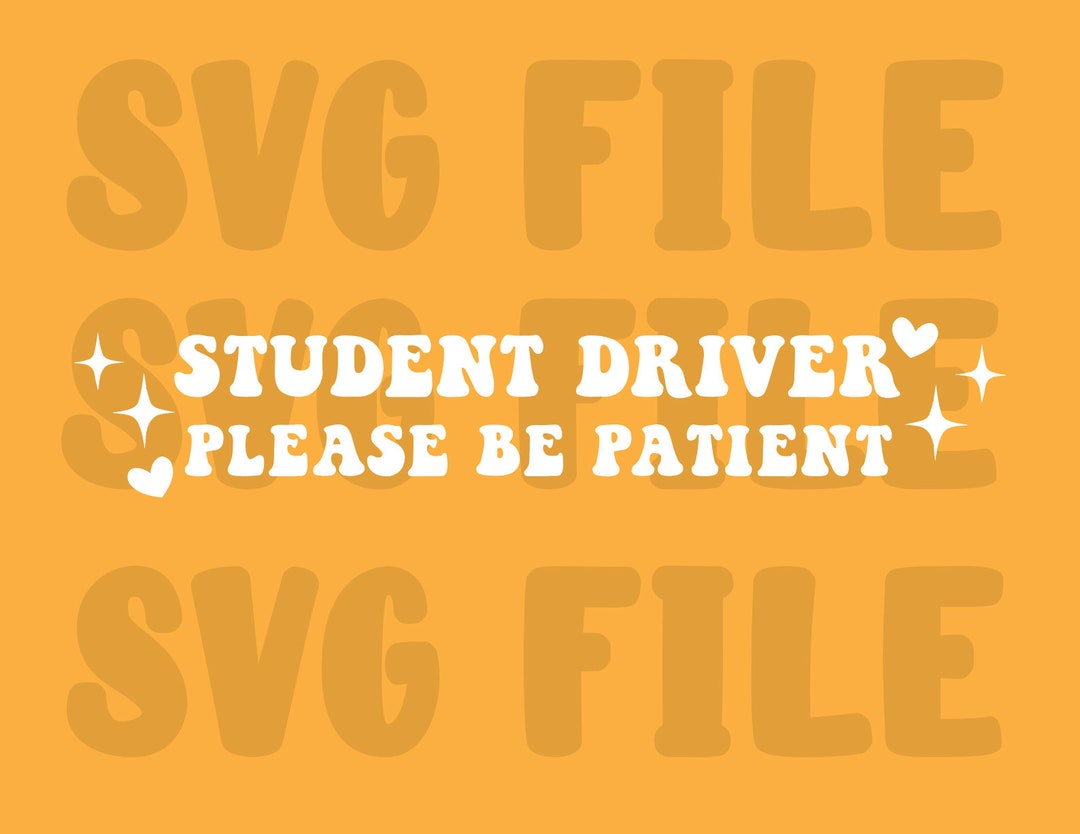 SVG File | Student Learner Permit Driver Fun Bumper Car Sticker Decal ...