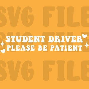 SVG File Student Learner Permit Driver Fun Bumper Car Sticker Decal ...