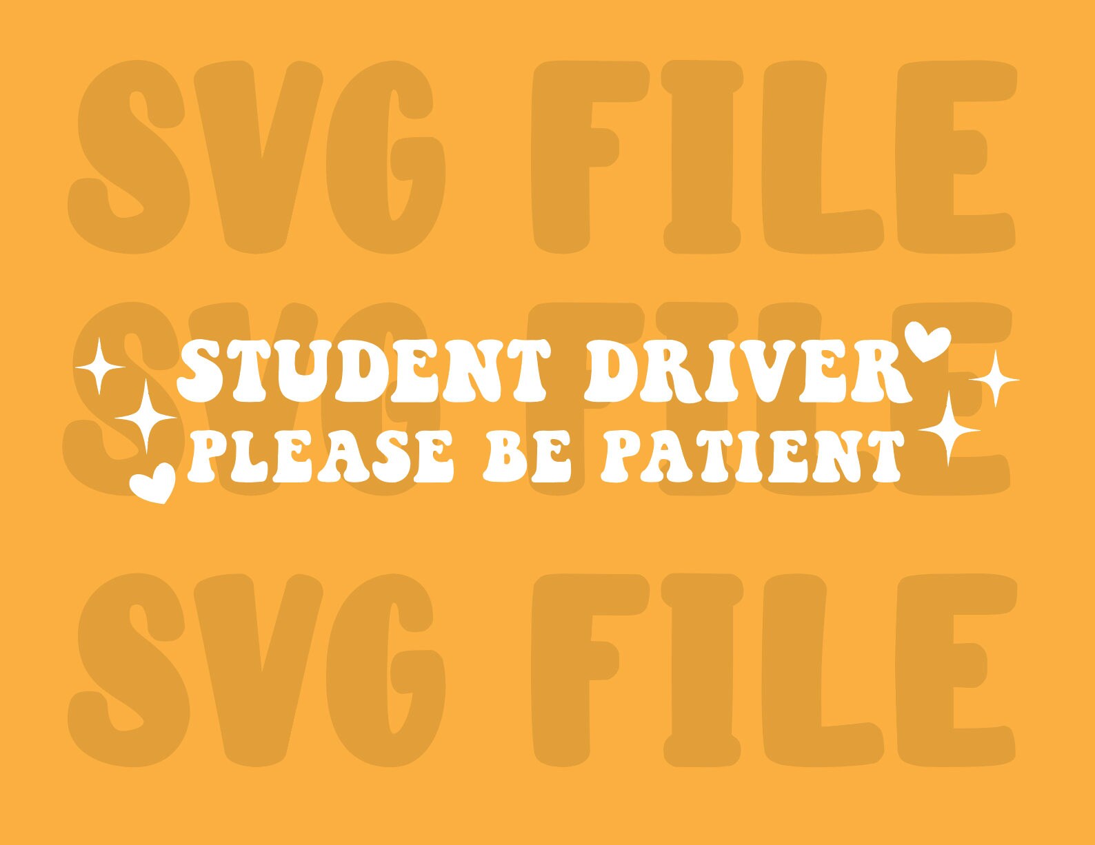 SVG File | Student Learner Permit Driver Fun Bumper Car Sticker Decal ...