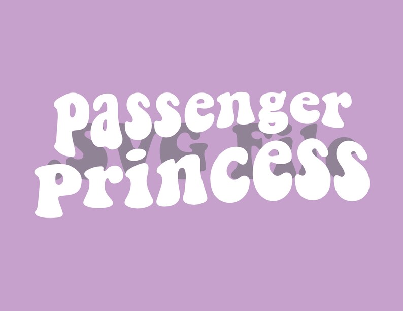 SVG in Black | Passenger Queen Prince Princess Wavy Wave Funny Cute ...