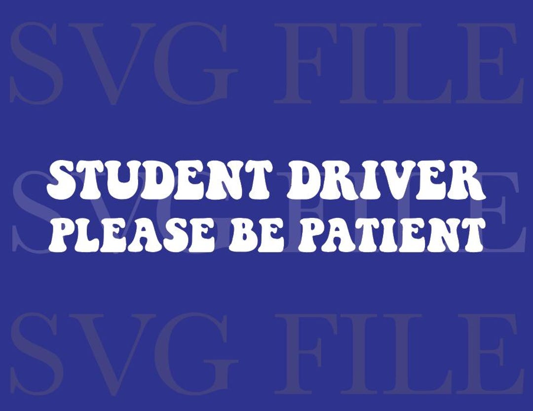 SVG File | Student Learner Permit Driver Fun Bumper Car Sticker Decal ...