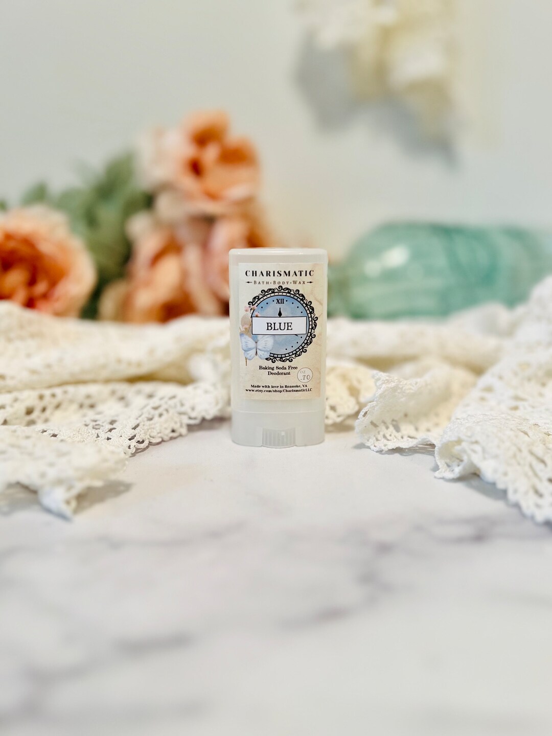 Blue, Handmade, Natural Deodorant, Baking Soda Free, Sensitive Skin ...