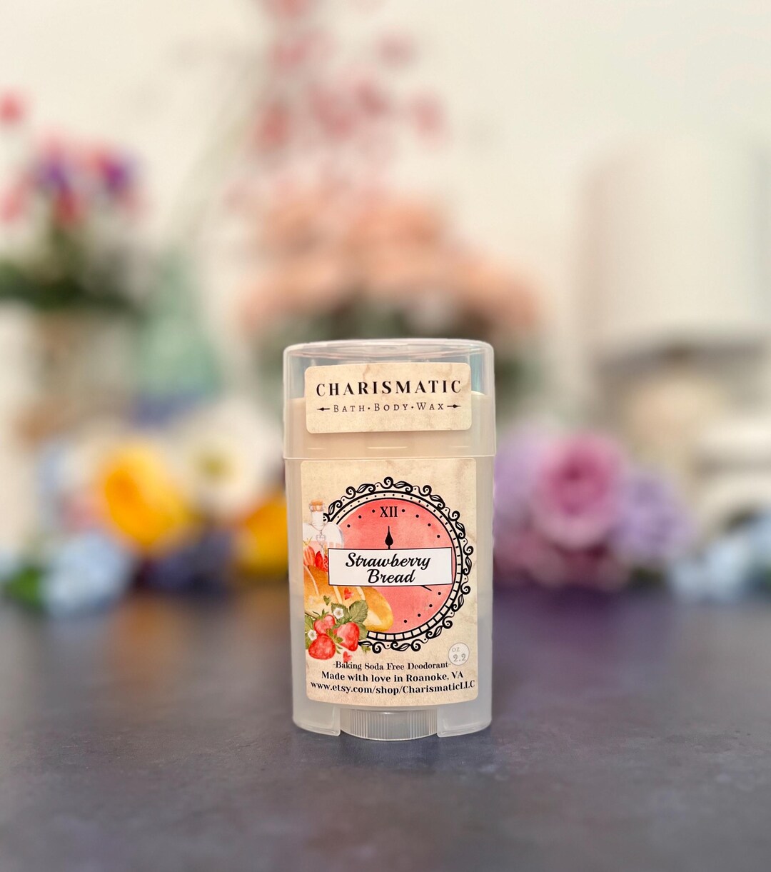 Strawberry Bread, Handmade, Natural Deodorant, Baking Soda Free ...