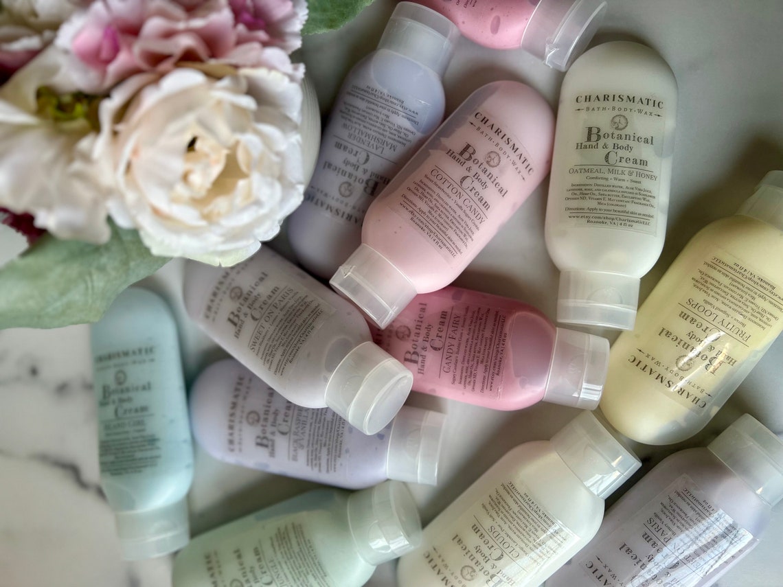 Black Raspberry and Vanilla Botanical Hand and Body Cream, Handcrafted ...