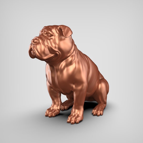 Bulldog Stl File - Etsy