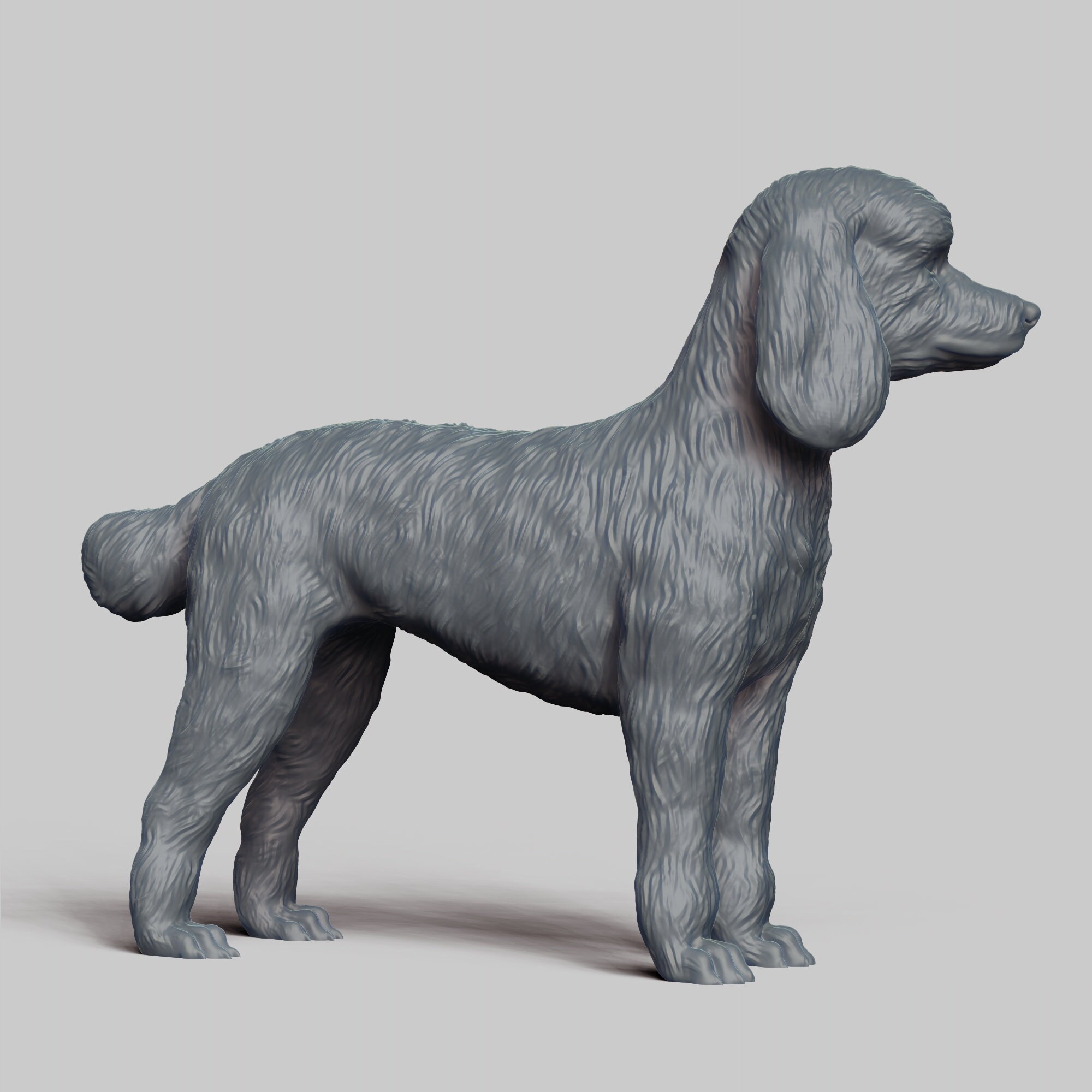 Large Poodle STL File 3D Print Model V1 - Etsy