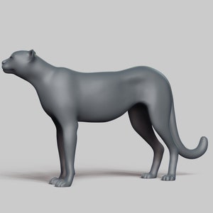Cheetah STL File 3D Print Model Pose 01 - Etsy