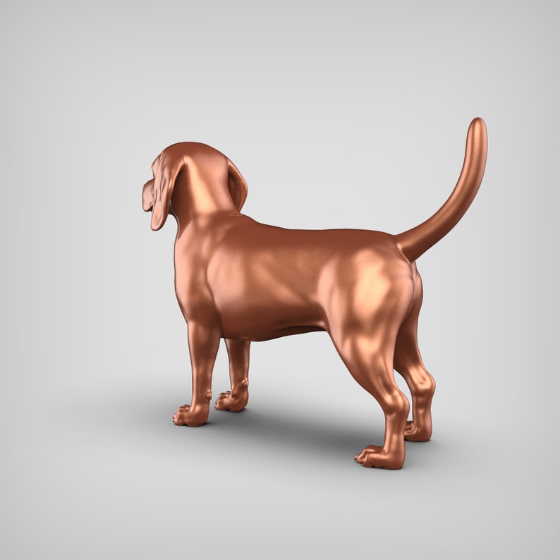 Beagle STL File 3D Print Model Pose 02 - Etsy