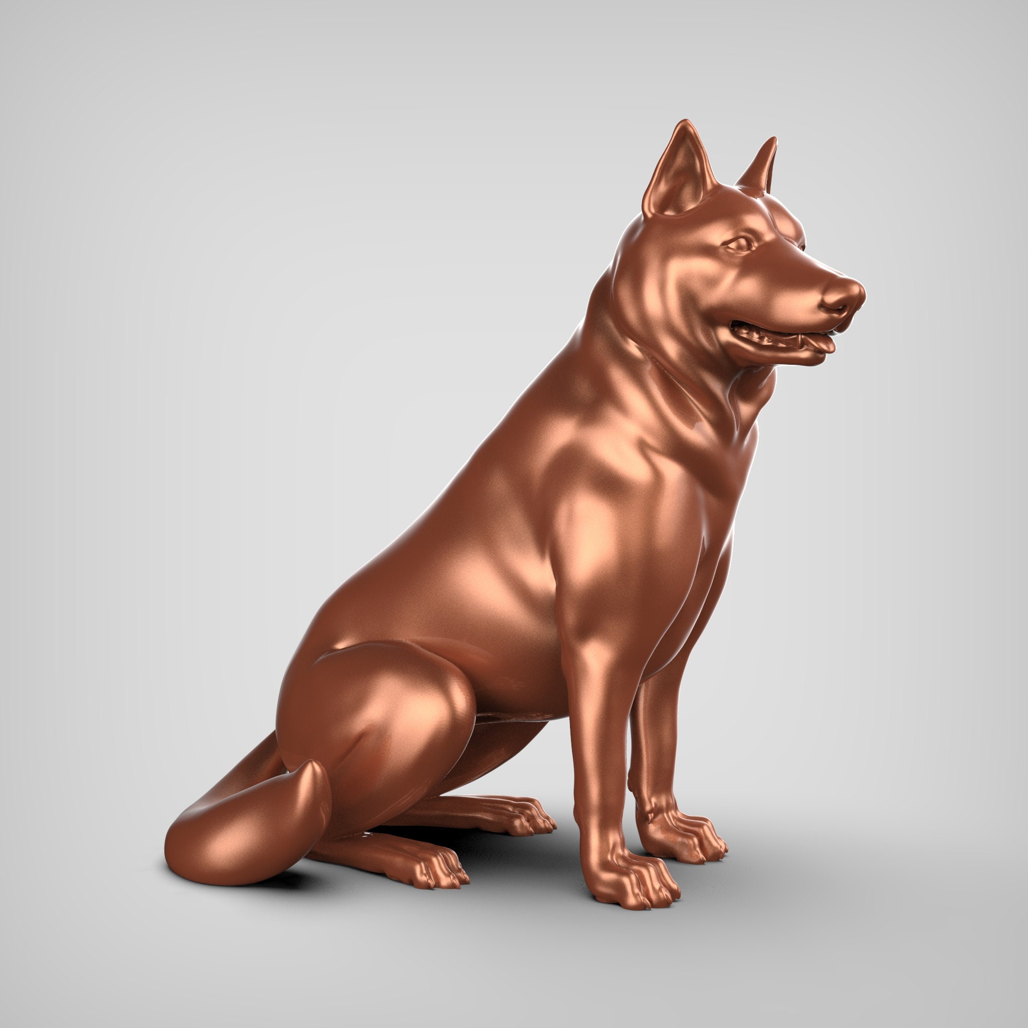 Siberian Husky STL File 3D Print Model Pose 04 - Etsy