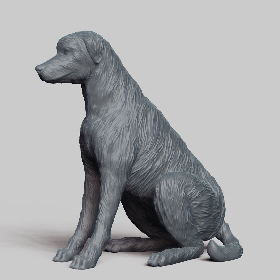 Irish Wolfhound STL File 3D Print Model V2 - Etsy