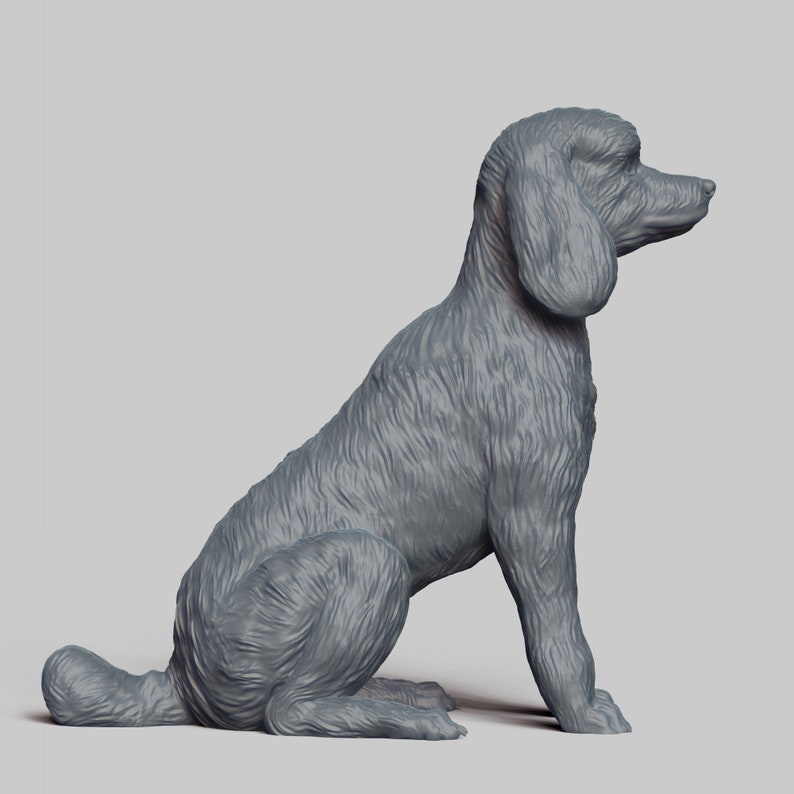 Large Poodle STL File 3D Print Model V2 - Etsy Israel