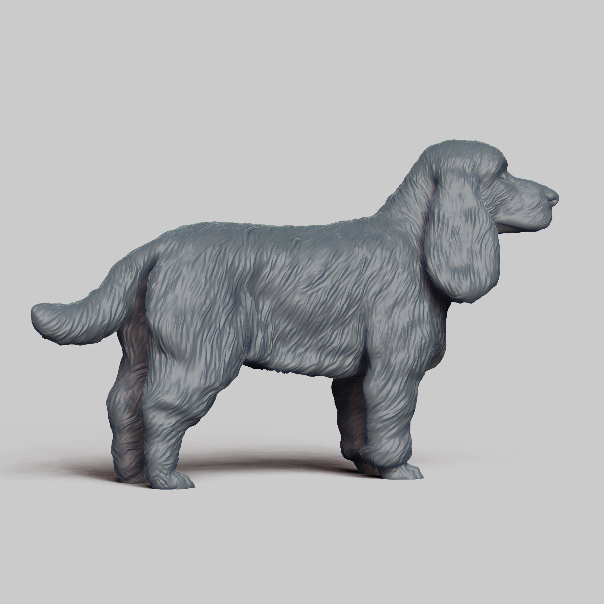 English Cocker Spaniel STL File 3D Print Model V1 | Etsy