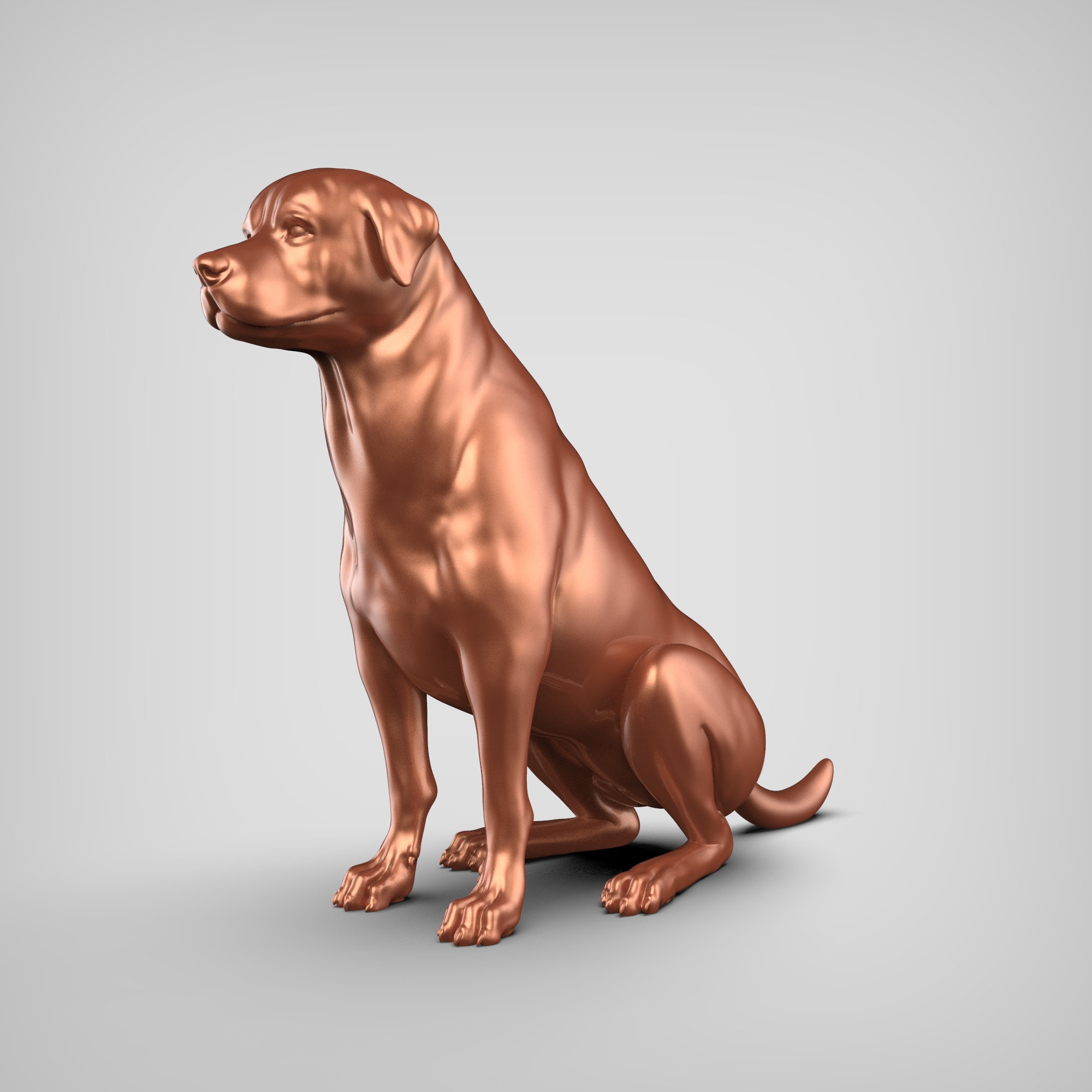 Rottweiler STL File 3D Print Model Pose 03 - Etsy