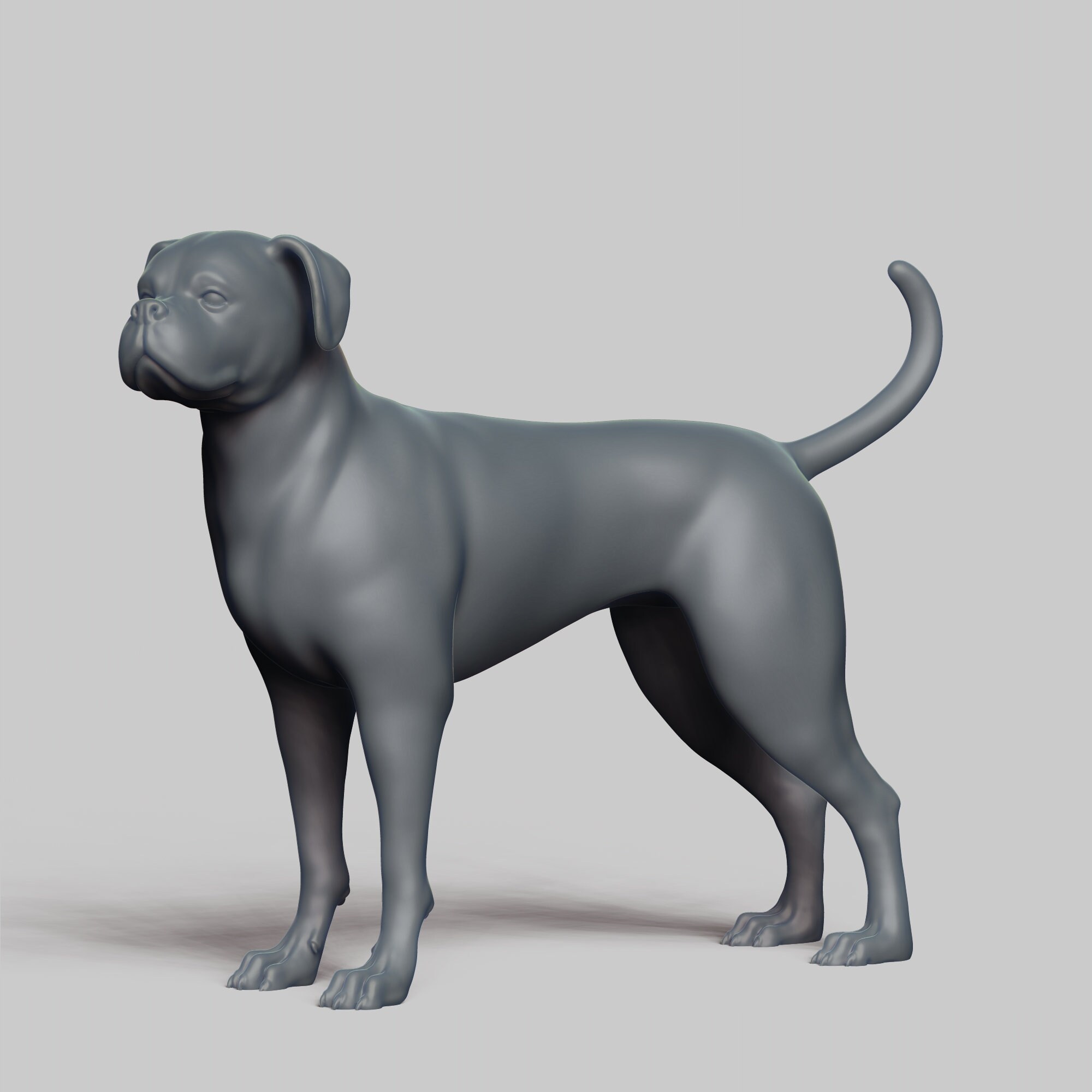 Boxer Dog STL File 3D Print Model V1 - Etsy