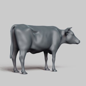 Cow STL File 3D Print Model Pose 01 - Etsy Australia