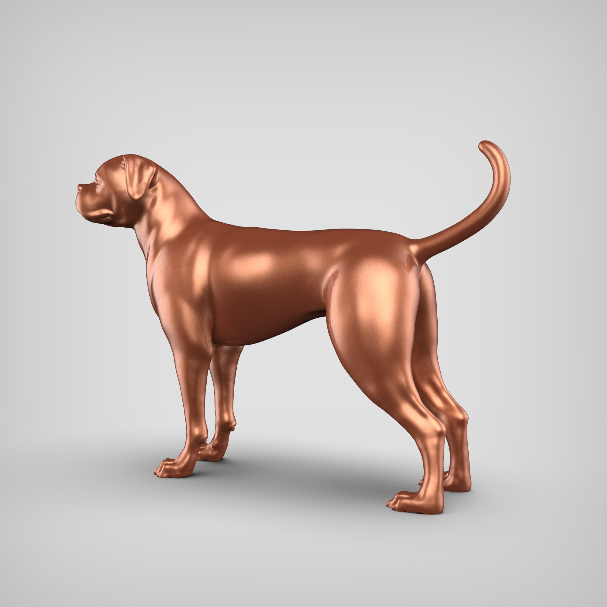 Boxer Dog STL File 3D Print Model V1 - Etsy