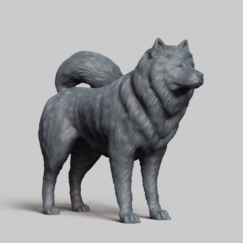 Samoyed STL File 3D Print Model V3 - Etsy