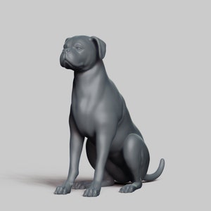Boxer Dog STL File 3D Print Model V2 - Etsy