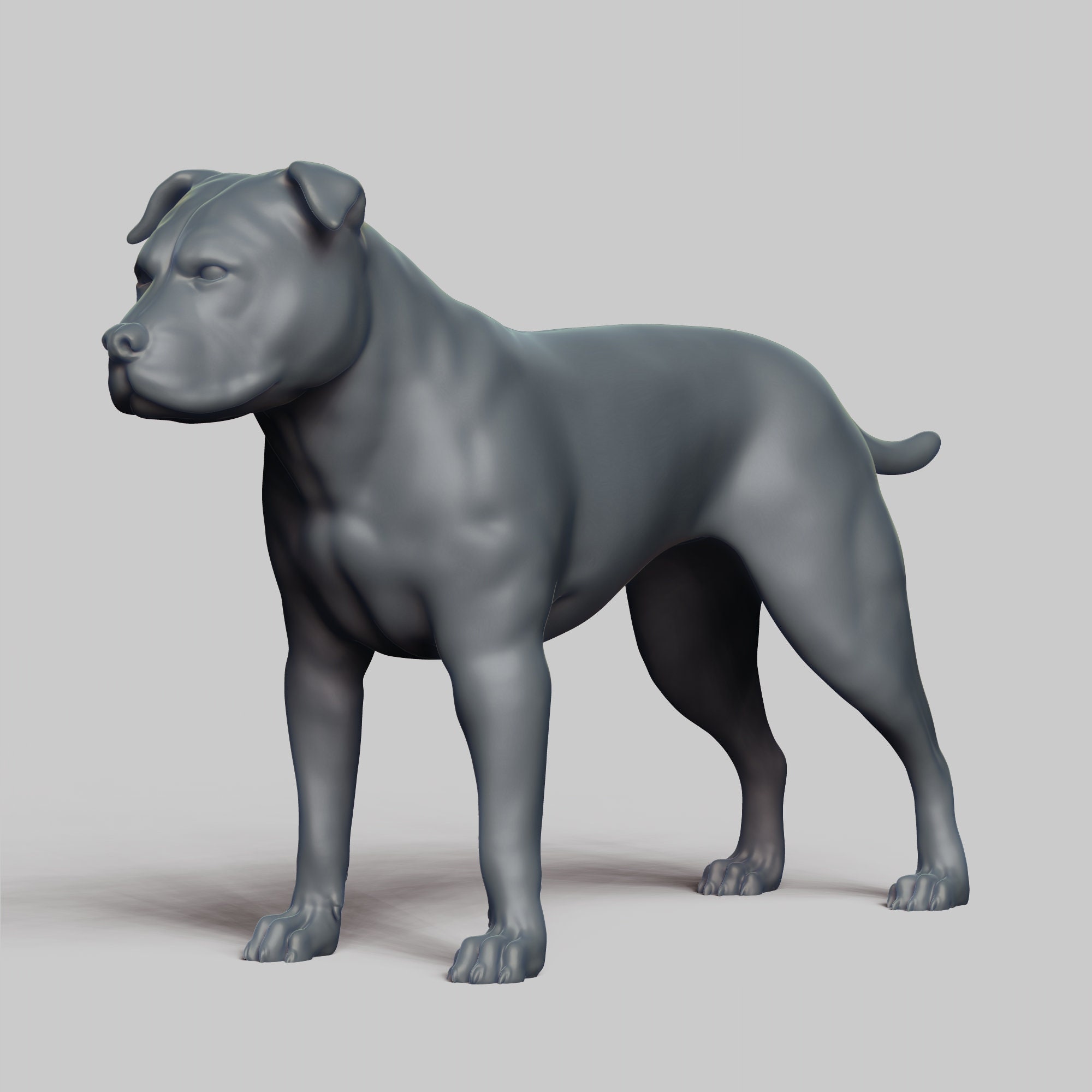 Staffy STL File 3D Print Model V3 | Etsy