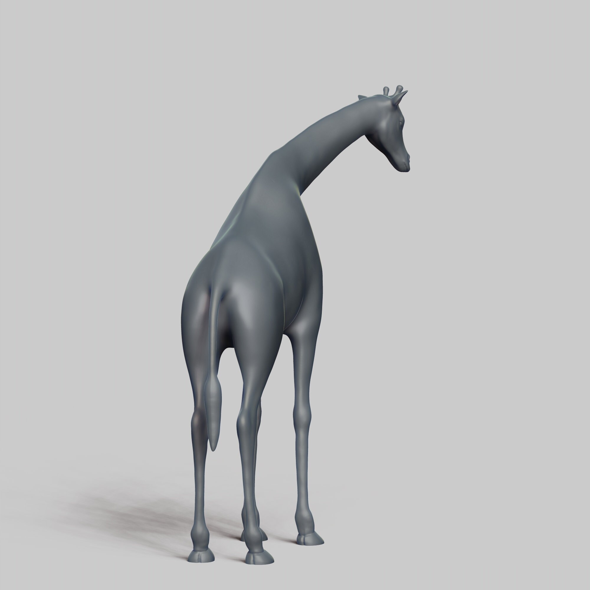 African Giraffe STL File 3D Print Model Pose 02 - Etsy