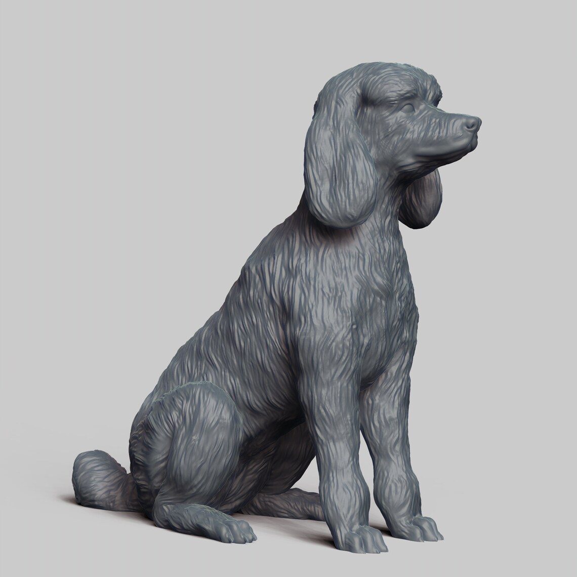 Large Poodle STL File 3D Print Model V2 - Etsy Israel