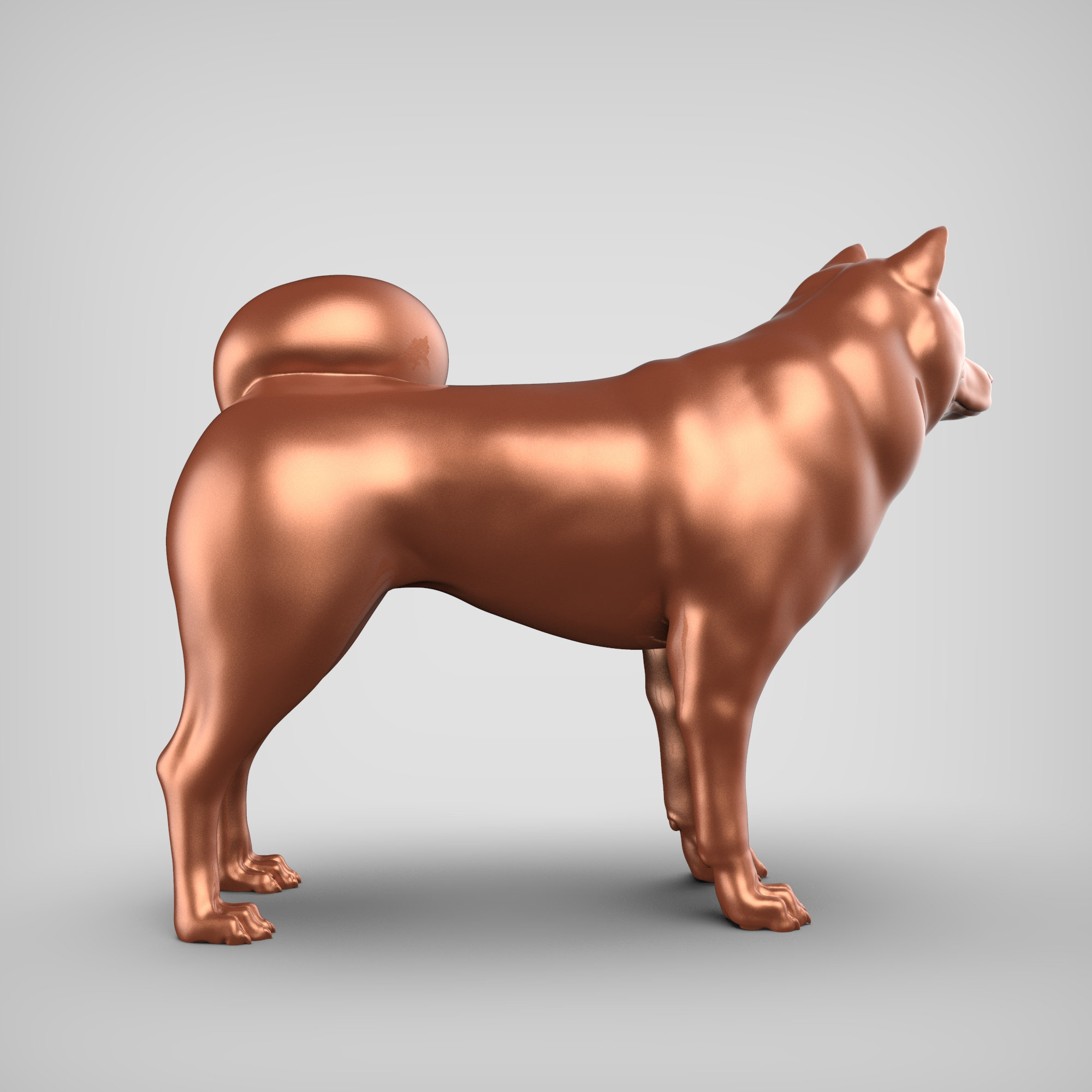 Shiba Inu STL File 3D Print Model V1 - Etsy