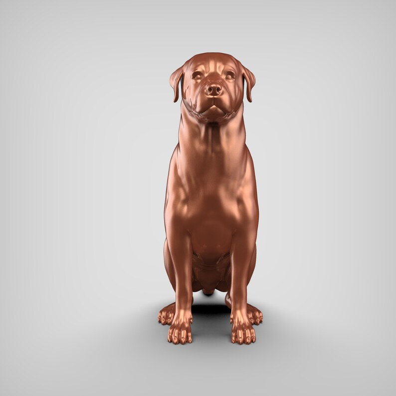 Rottweiler STL File 3D Print Model Pose 03 - Etsy