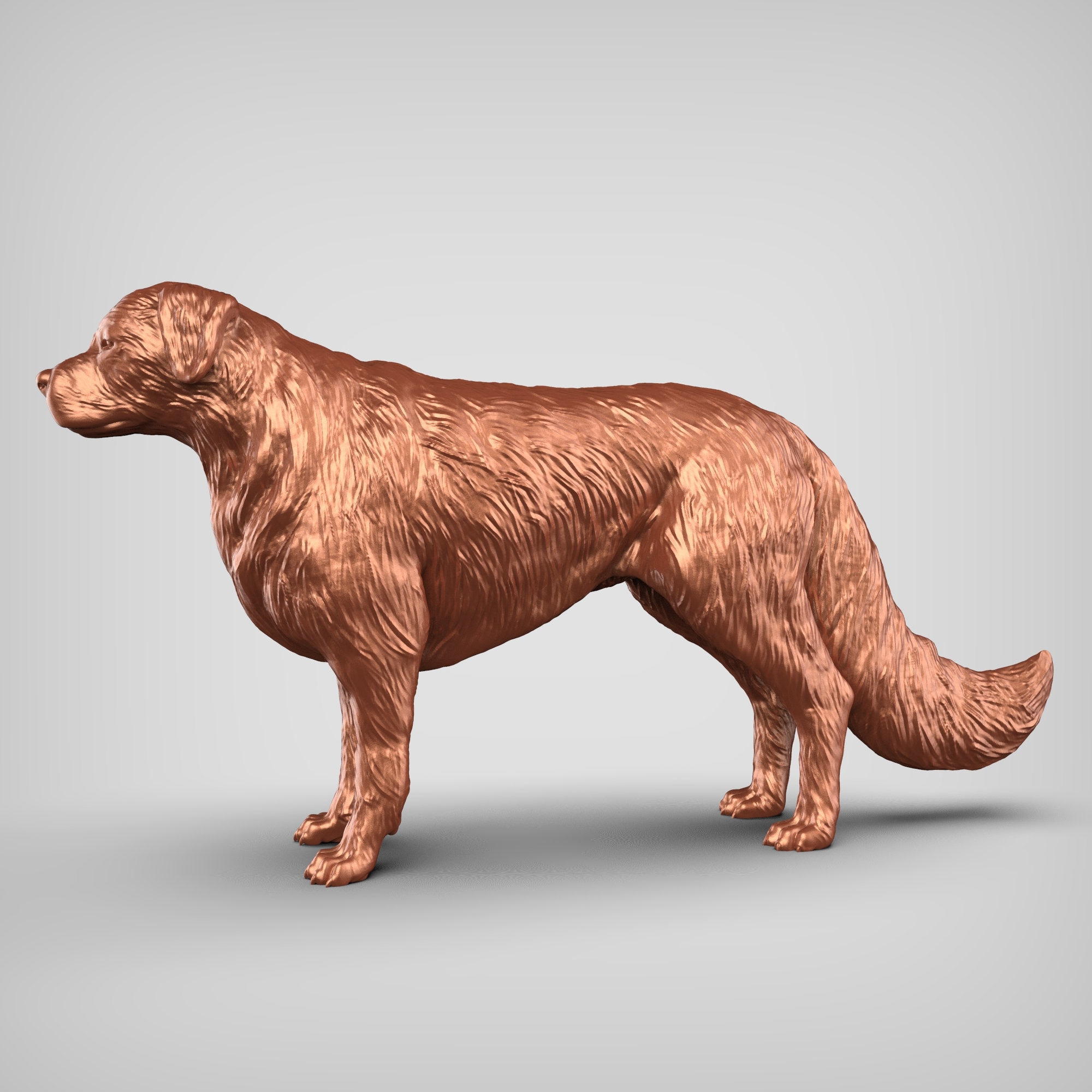 Golden Retriever STL File 3D Print Model V3 - Etsy Canada