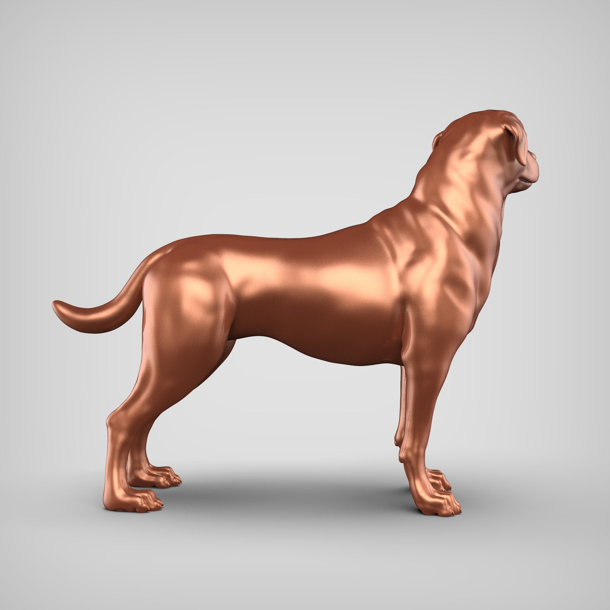 Rottweiler STL File 3D Print Model Pose 01 - Etsy