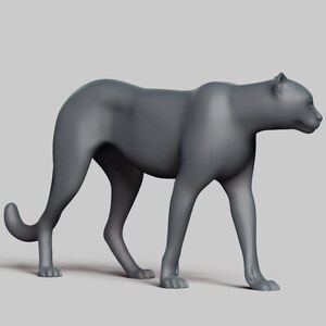 Cheetah STL File 3D Print Model Pose 02 - Etsy Australia