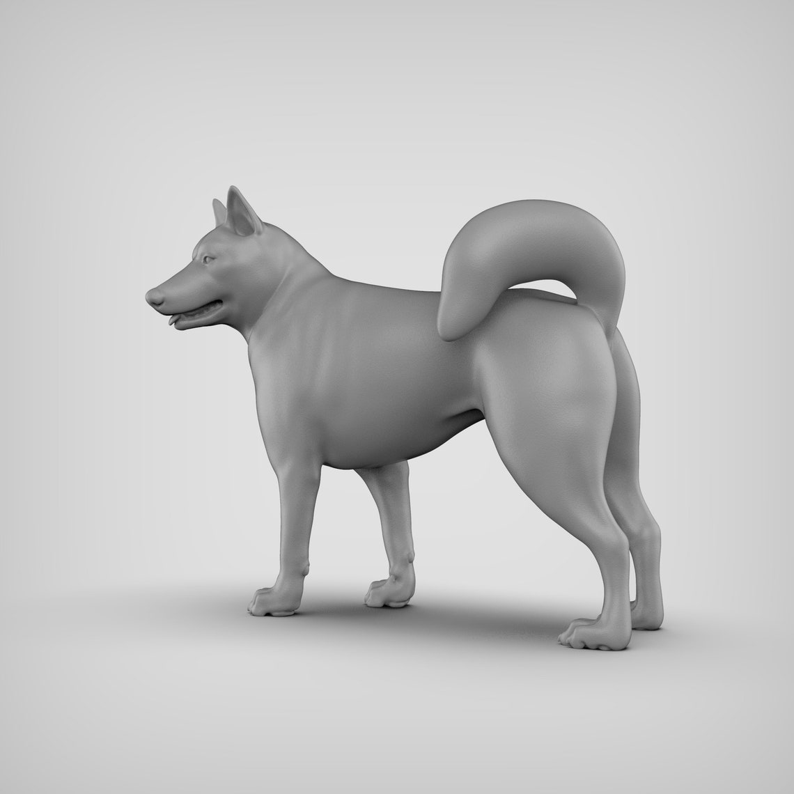 Siberian Husky STL File 3D Print Model Pose 02 | Etsy