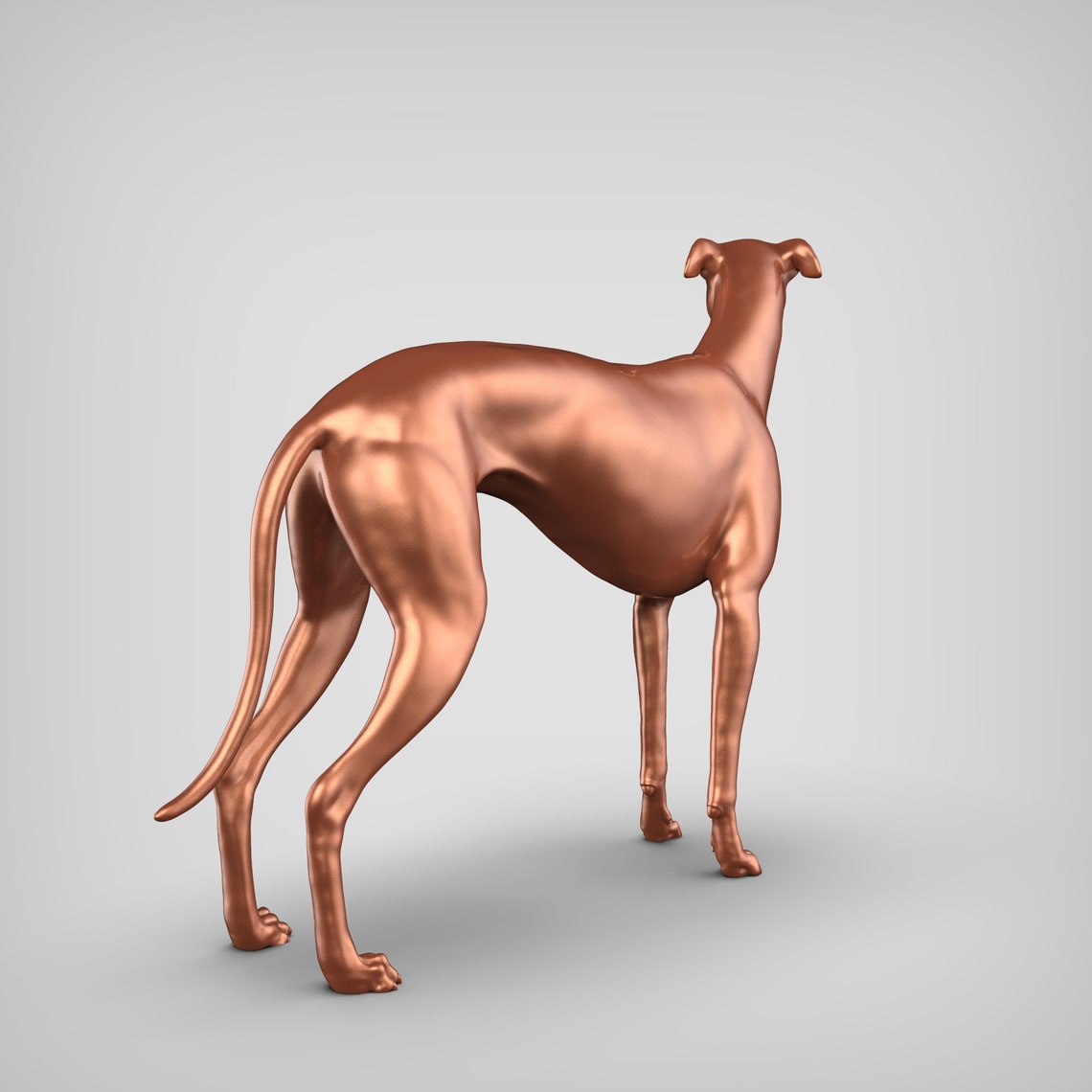 Greyhound STL File 3D Print Model Pose 01 - Etsy