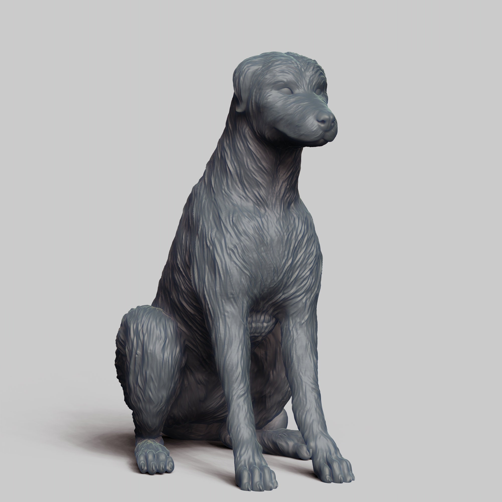 Irish Wolfhound STL File 3D Print Model V2 - Etsy